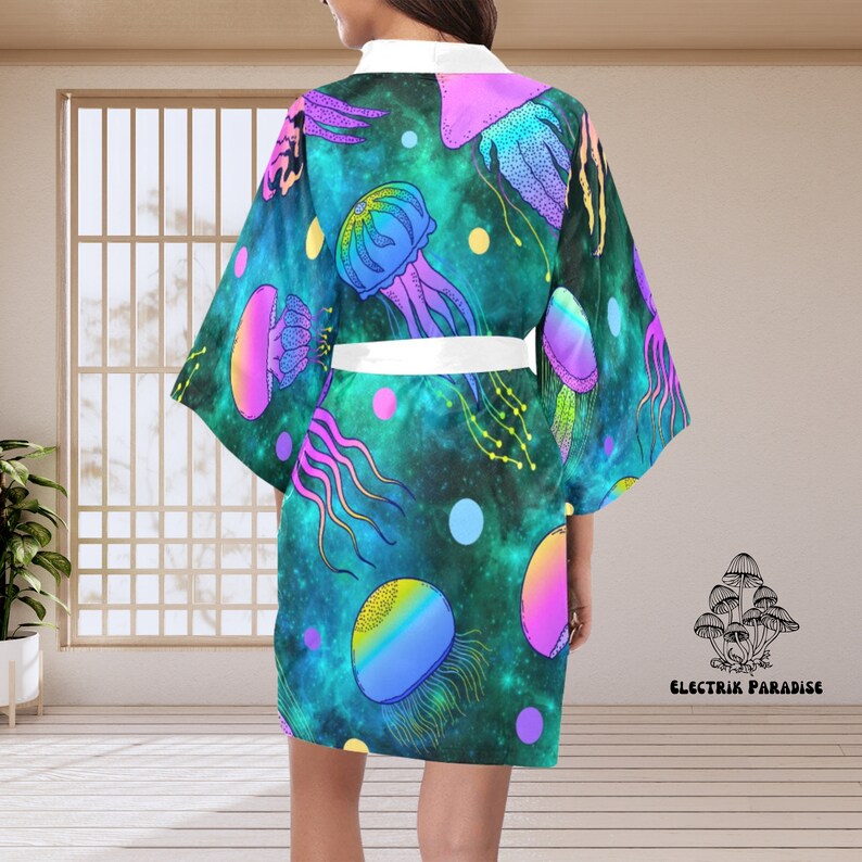 Jelly Fishin' Kimono / Kimono Style Robe / Festival Kimono / Rave ...