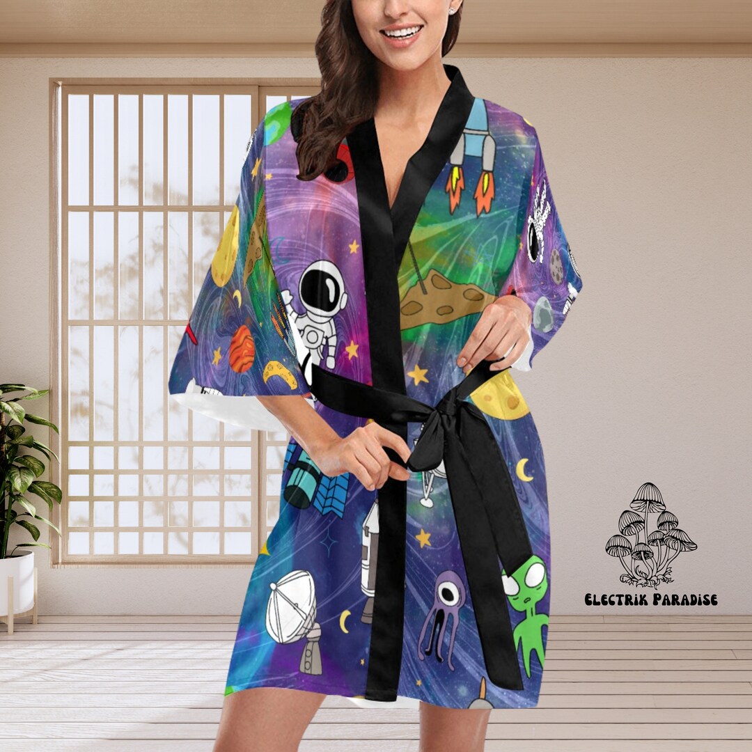 Space Trip Kimono / Kimono Style Robe / Festival Kimono / Rave Outfit ...