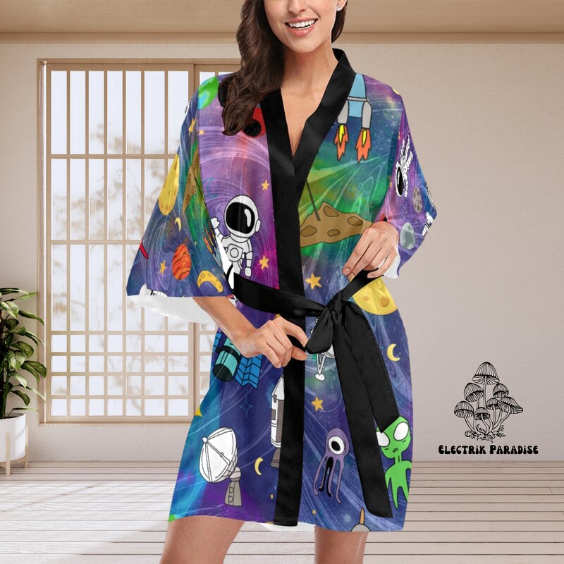 Trippy Kimono Style Robe - Etsy