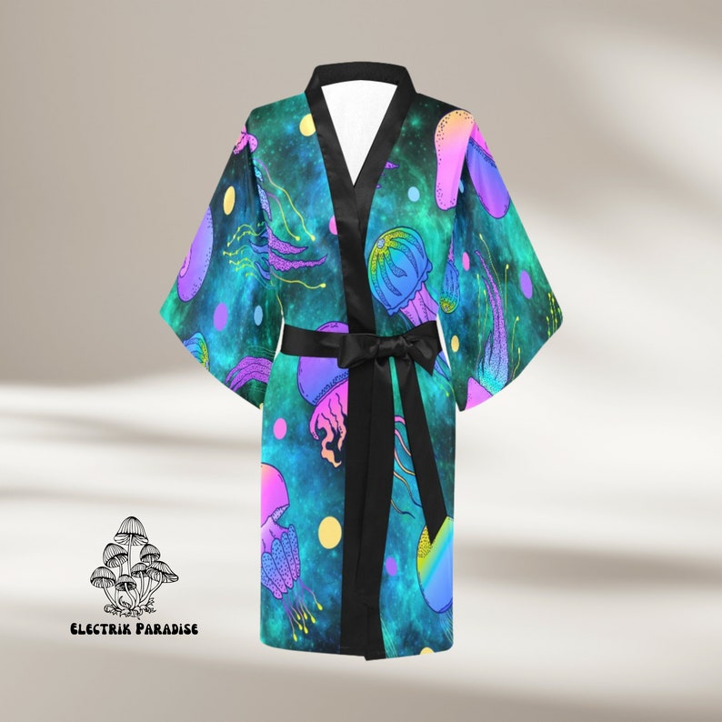 Jelly Fishin' Kimono / Kimono Style Robe / Festival Kimono / Rave ...