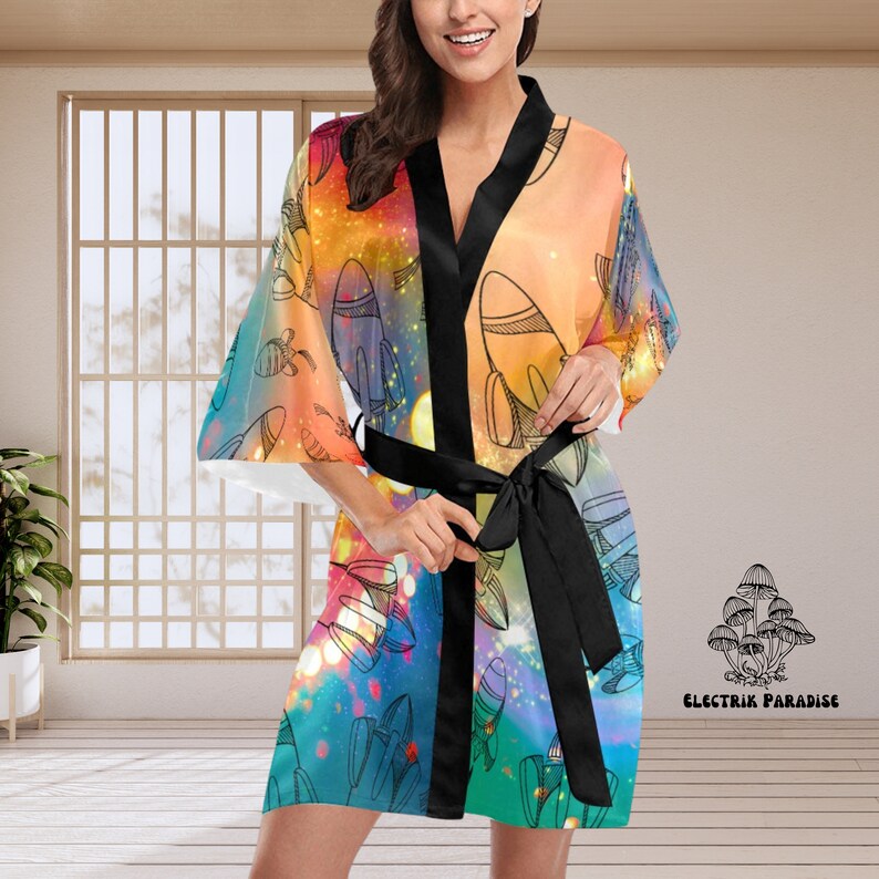 Time Travel Kimono / Kimono Style Robe / Festival Kimono / Rave Outfit ...