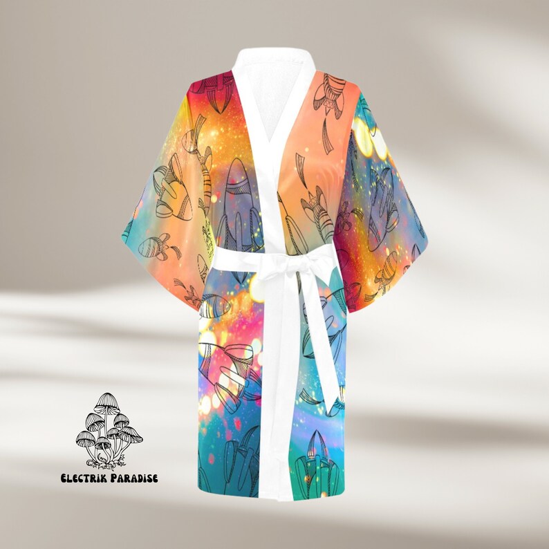 Time Travel Kimono / Kimono Style Robe / Festival Kimono / Rave Outfit ...