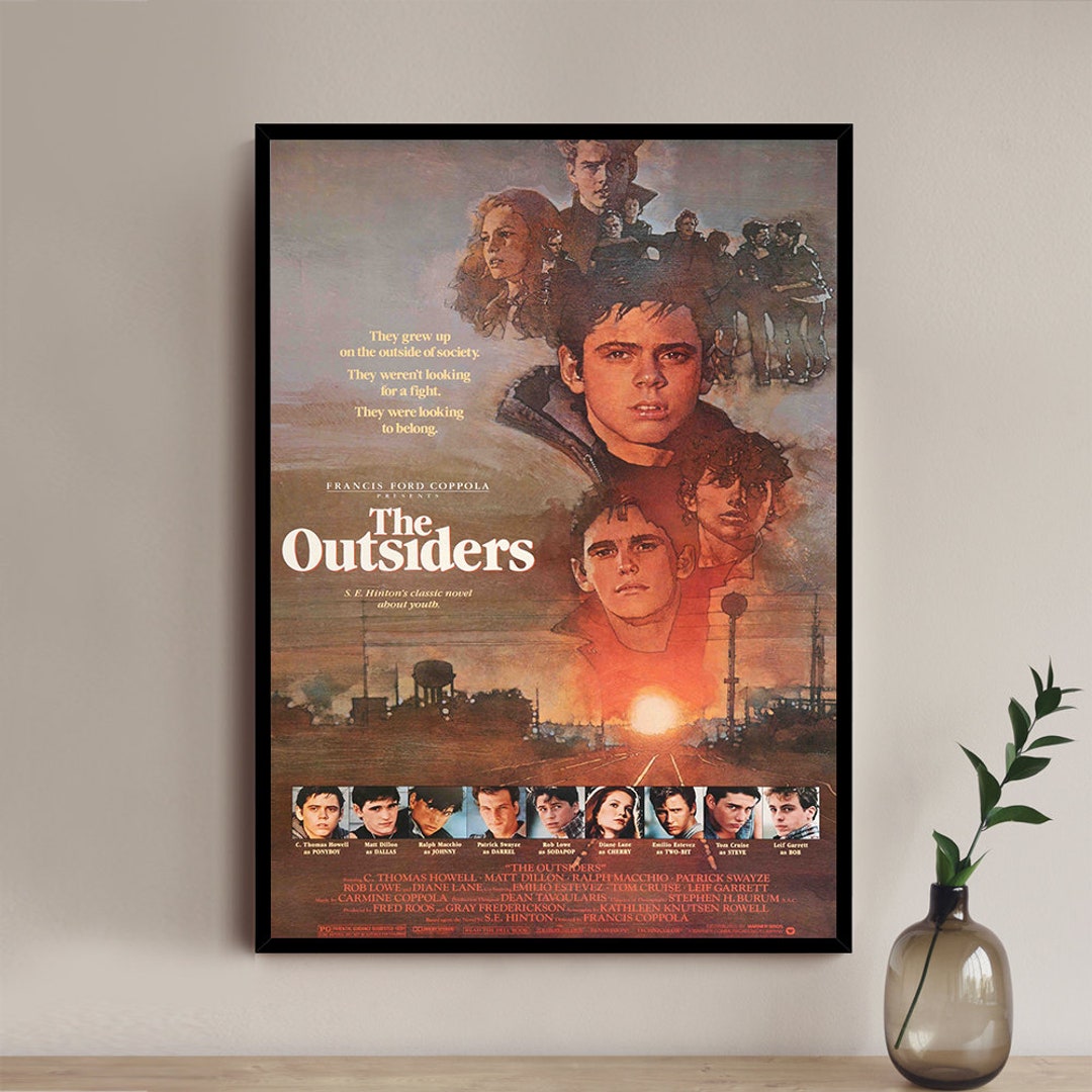 The Outsiders Movie Poster High Quality Canvas Art Print Room ...