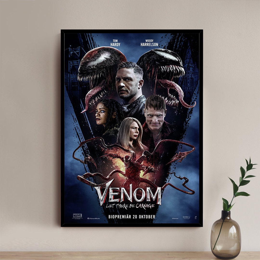 Venom Let There Be Carnage Movie Poster High Quality Canvas Art Print ...