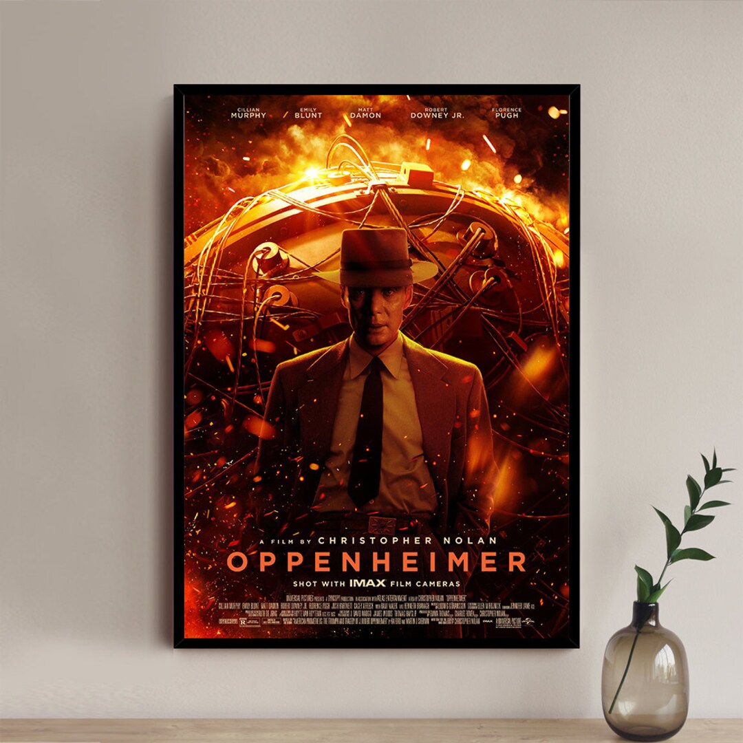 Oppenheimer 2023 Movie Poster High Quality Canvas Art - Etsy