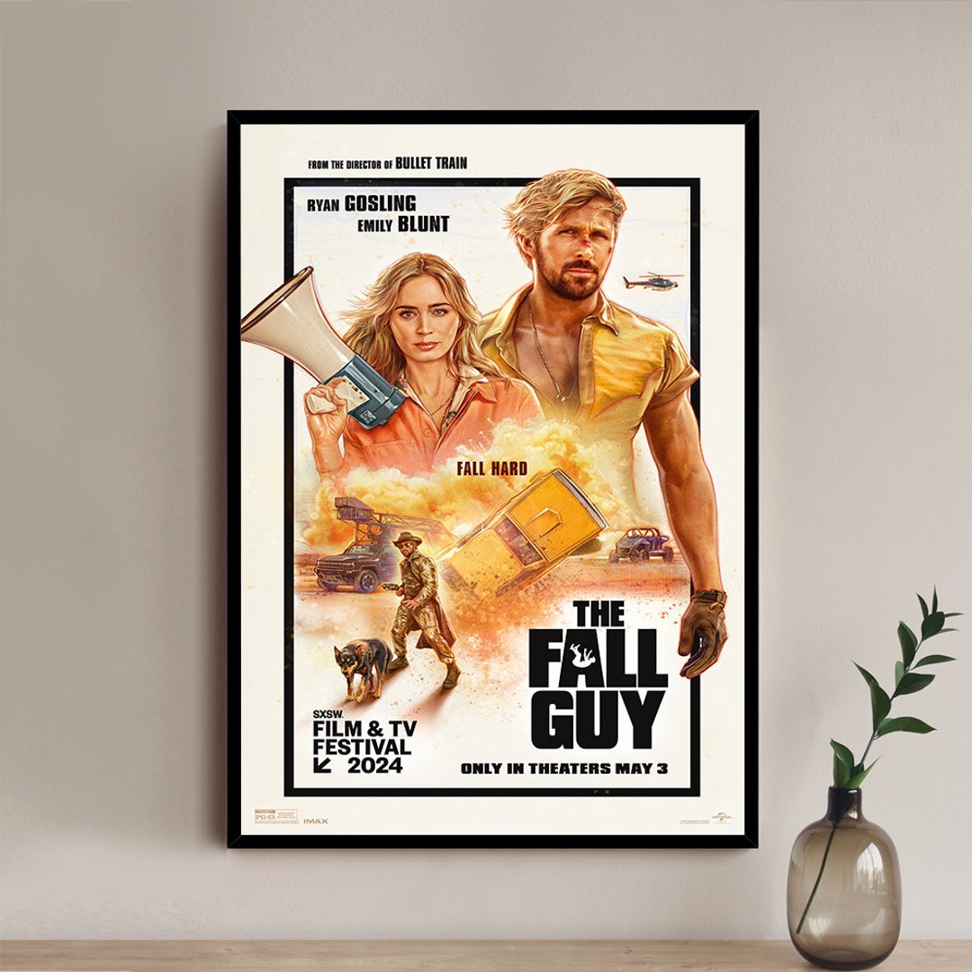 The Fall Guy Movie Poster High Quality Canvas Art Print Room Decoration ...