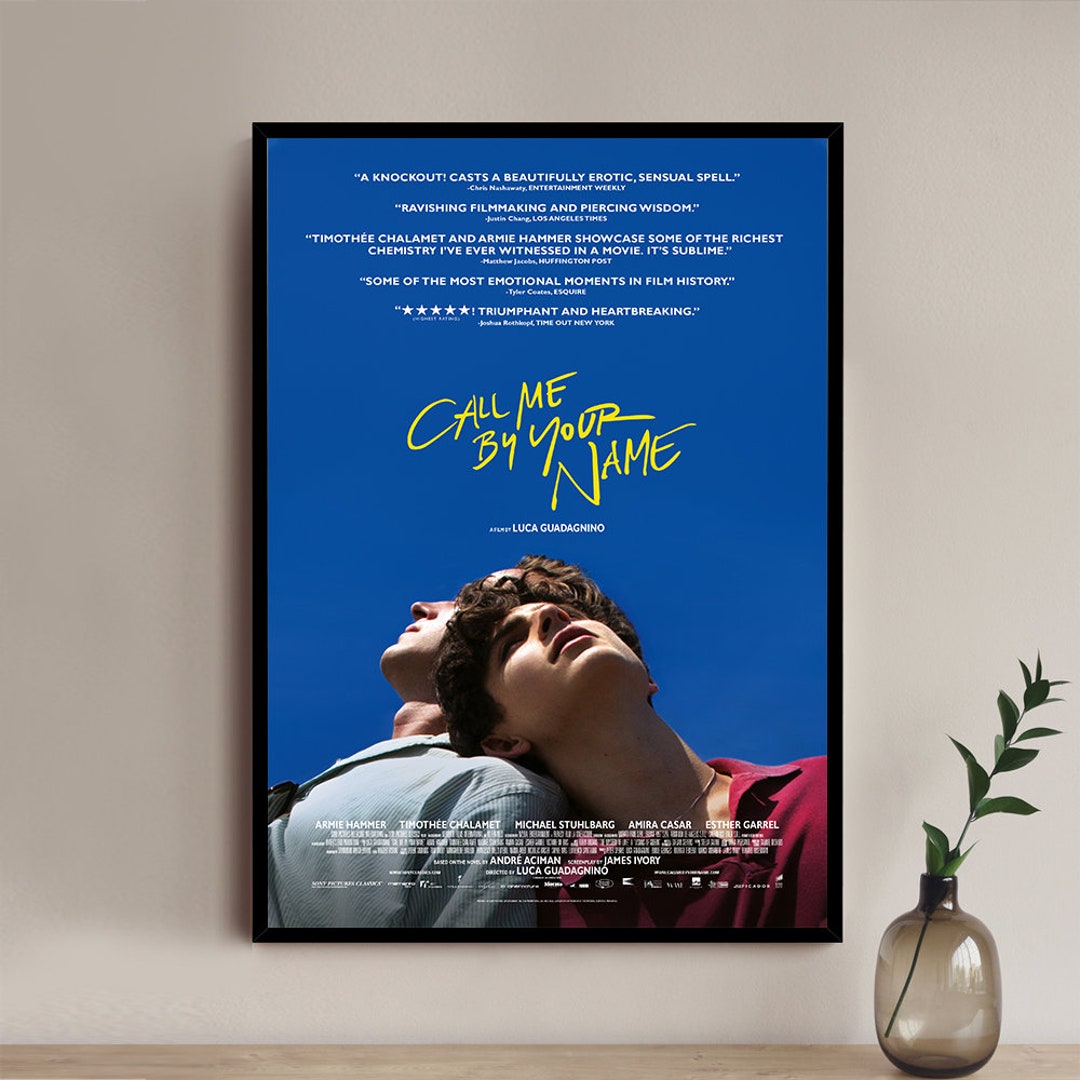 Call Me by Your Name Movie Poster High Quality Canvas Art Print Room ...