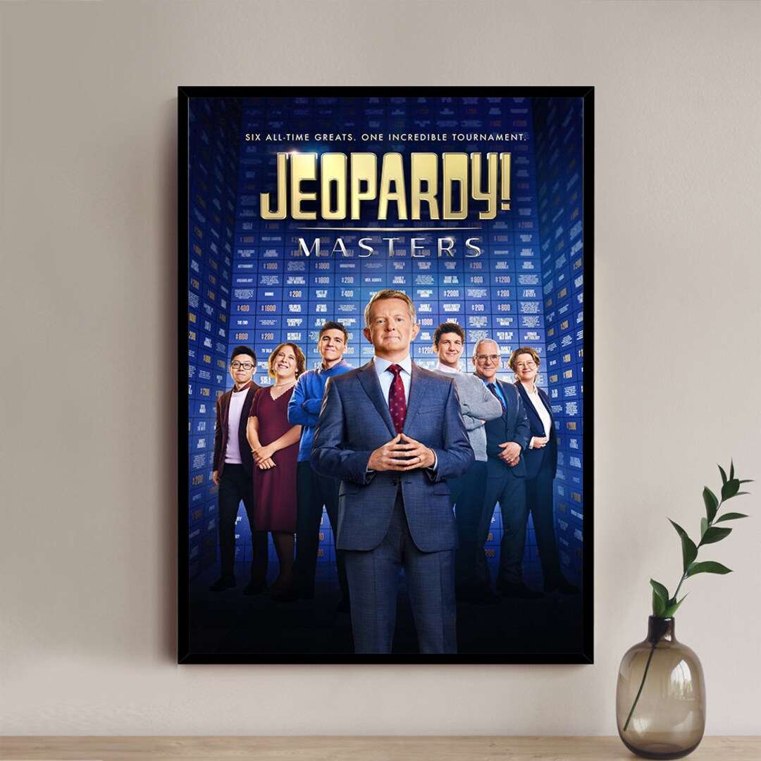 Jeopardy Masters 2023 Movie Poster High Quality Canvas Art Print Room ...