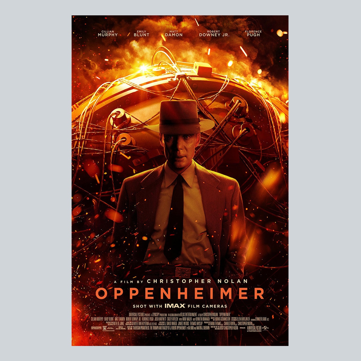 Oppenheimer 2023 Movie Poster High Quality Canvas Art - Etsy