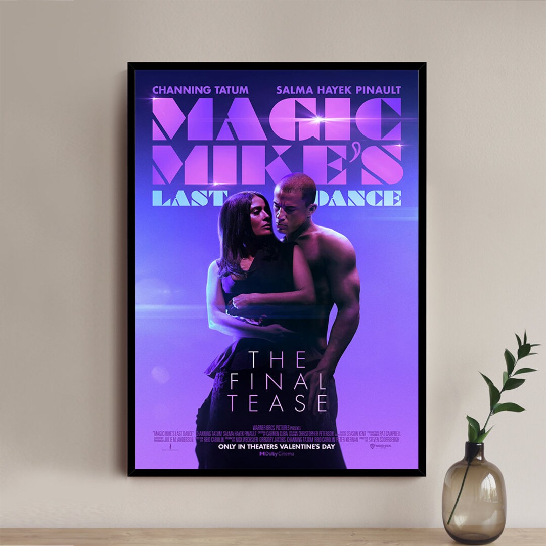 Magic Mike's Last Dance 2023 Movie Poster High Quality Canvas Art Print ...