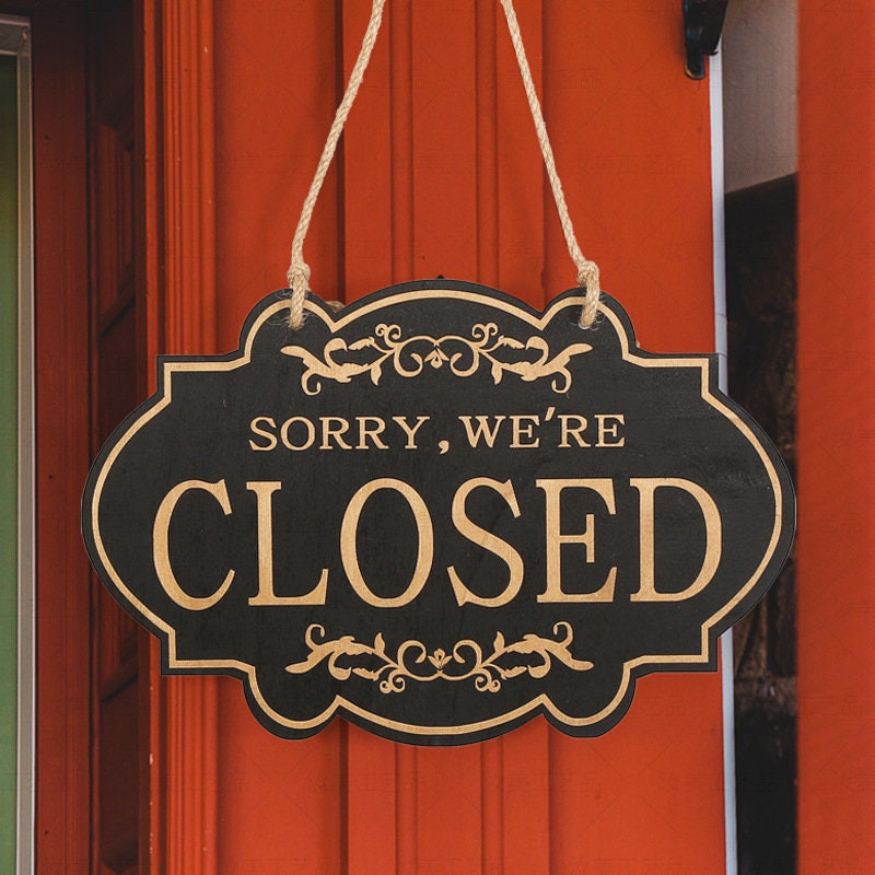 Vintage Open And Closed Signs