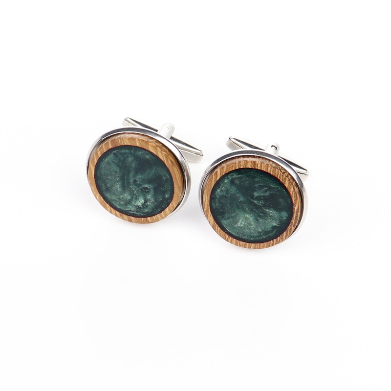 Green Cufflinks - Etsy
