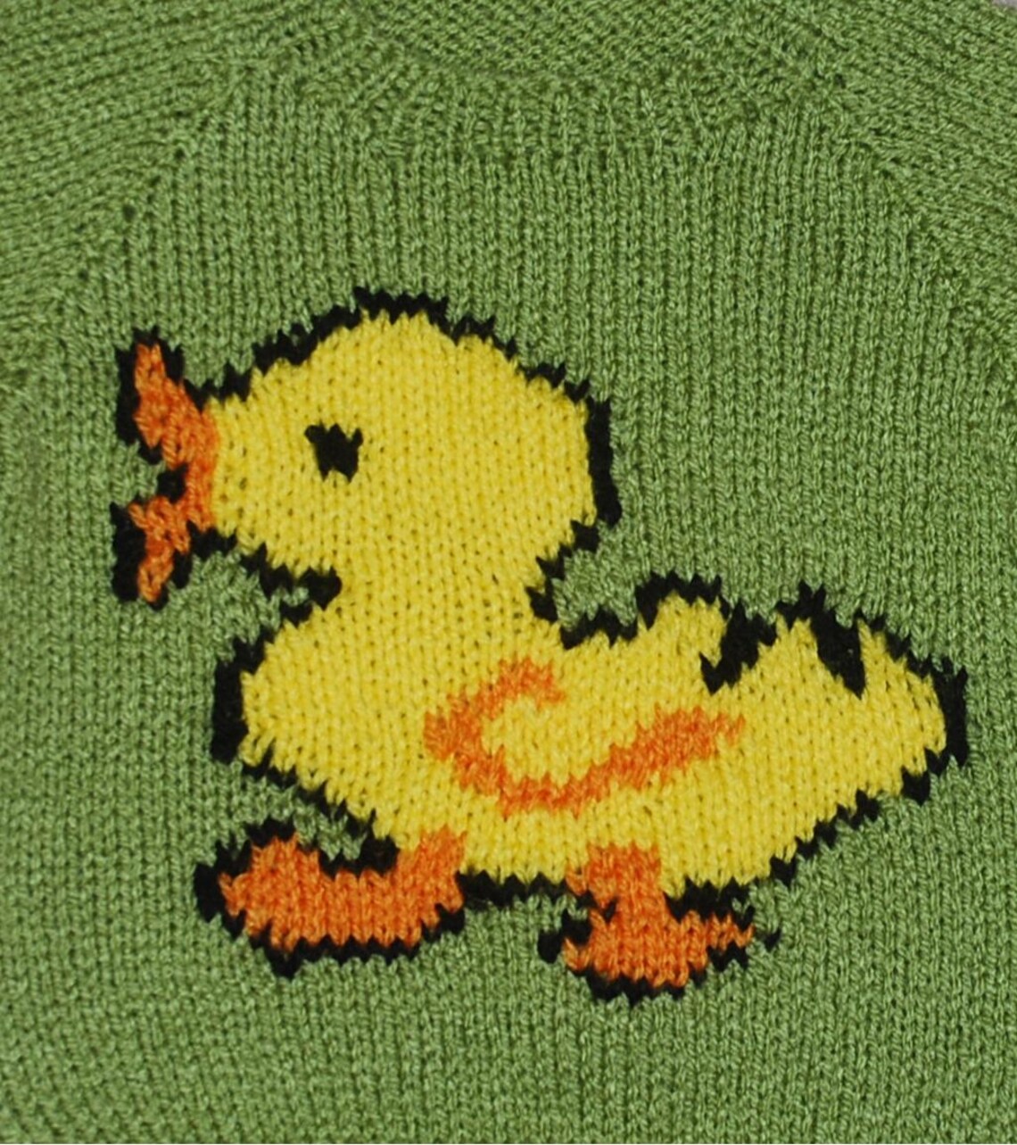 Chippy the Chick, Baby & Toddler's Jumper Knitting Pattern - Etsy