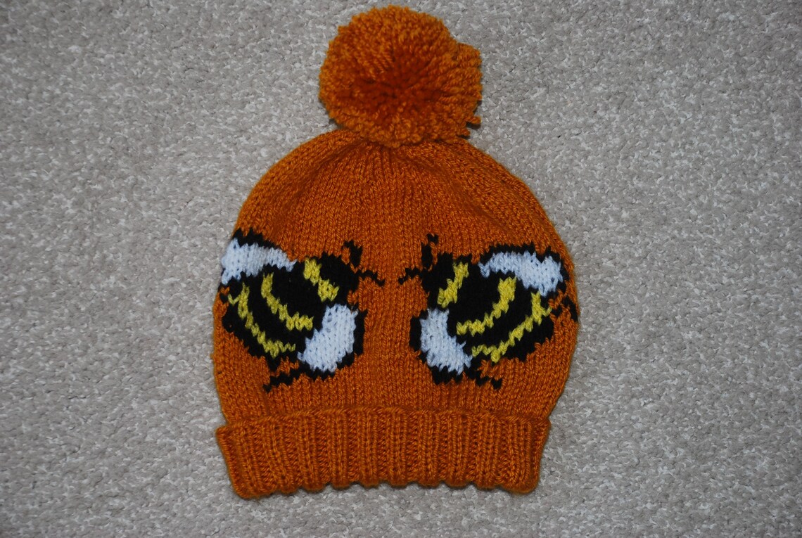 Beanie Hat, Bee, Knitting Pattern - Etsy