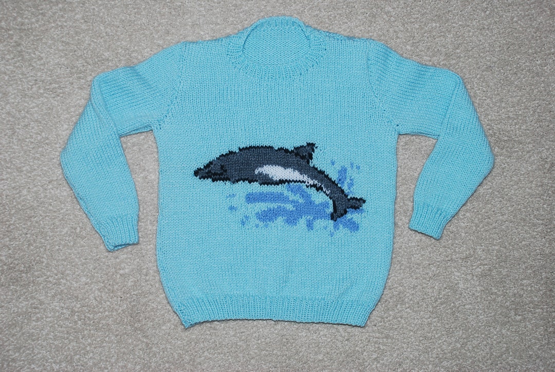 Dorrie the Dolphin. Children's Jumper Knitting Pattern - Etsy