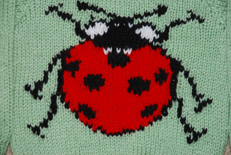 Lala the Ladybird, Baby and Toddler's Jumper Knitting Pattern - Etsy