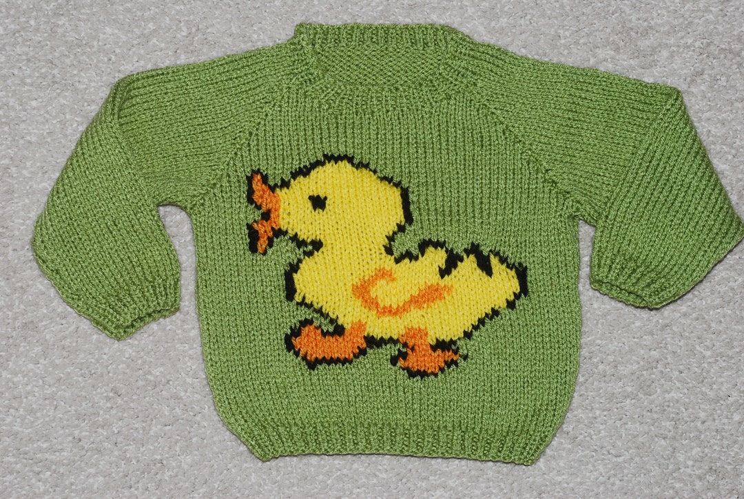 Chippy the Chick, Baby & Toddler's Jumper Knitting Pattern - Etsy