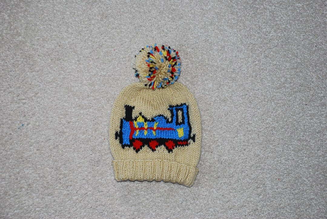 Beanie Hat, Train, Knitting Pattern - Etsy