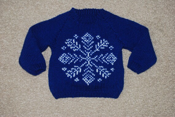 Snowflake Knitting Pattern Snowflake, Baby And Toddler's Jumper
