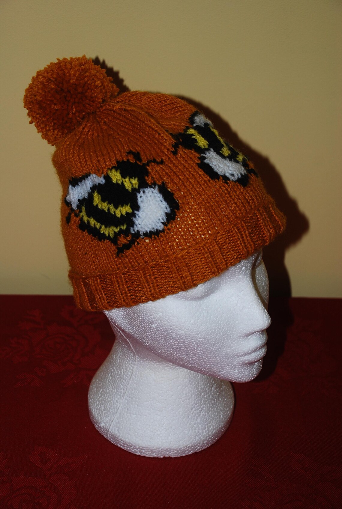 Beanie Hat, Bee, Knitting Pattern - Etsy