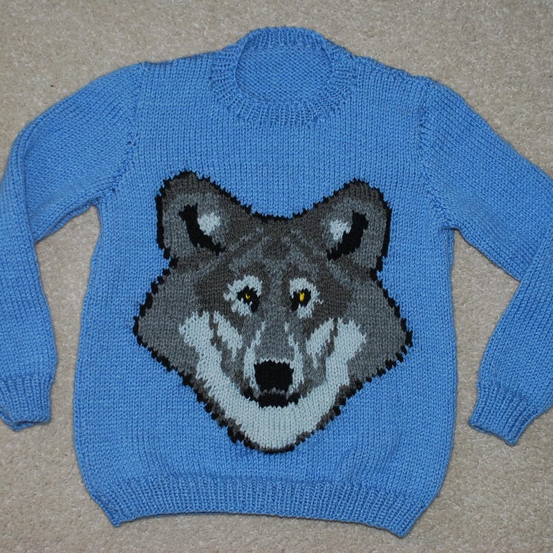 Childrens Wolf Hoodie - Etsy
