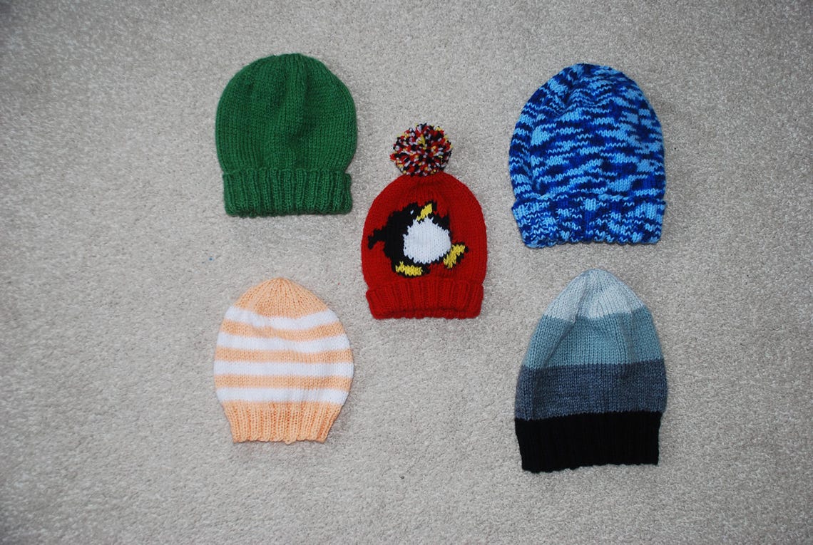 Beanie Hat, Penguin, Knitting Pattern - Etsy