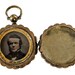 An Antique Victorian Silver Tone Photo Locket With Black & White Photo ...