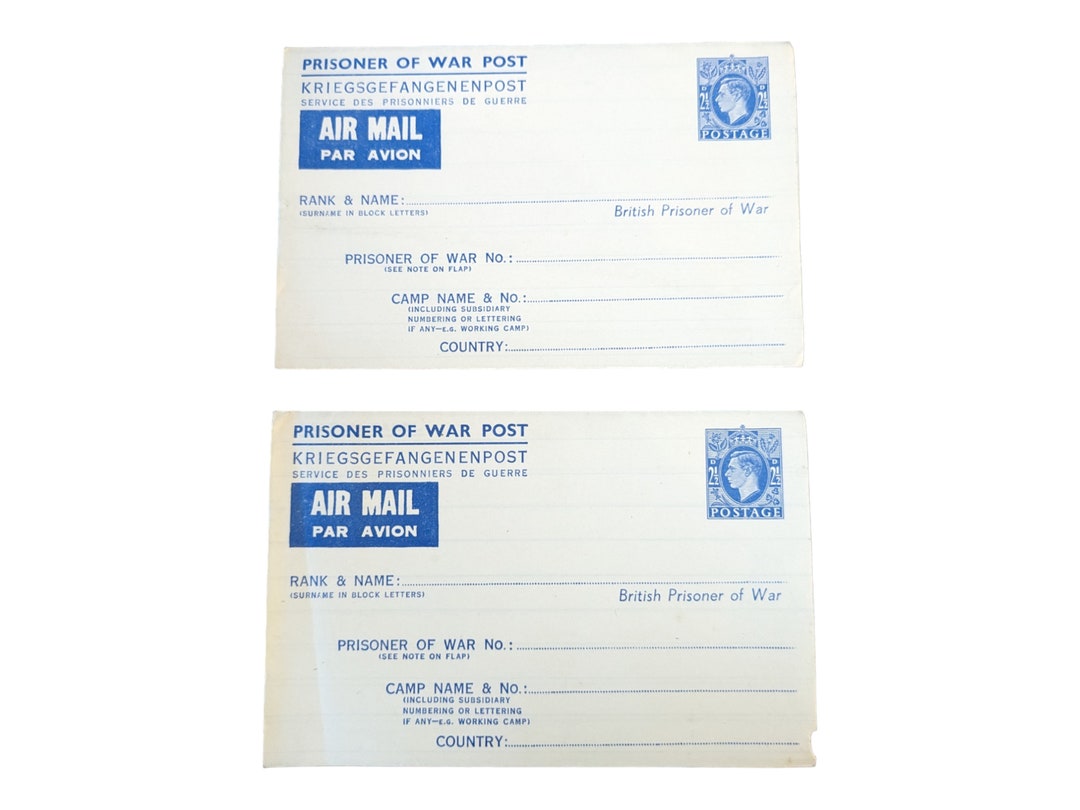 British POW Aerogramme WWII 1942/1945 Postal Letter - Etsy
