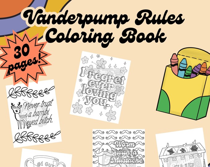 Vanderpump Rules Coloring Book Vanderpump Rules Scandoval Bravo Reality ...