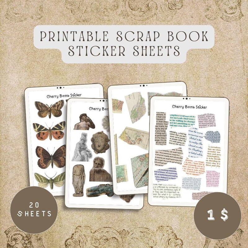 Scrapbook Stickers - Etsy