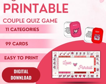 Couple Board Game Printable Board Game Couple Drink Game Date Night ...