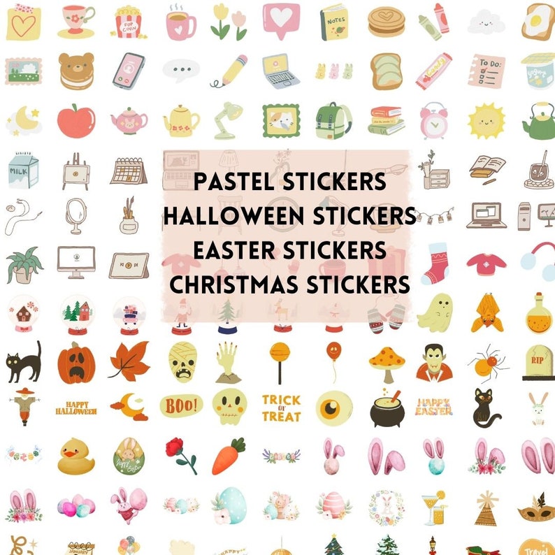 Mega Digital Planner Digital Stickers 999 Stickers, Goodnotes Files ...
