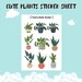 Cute Printable Sticker Sheet Bundle Planner Sticker Sheet Sticker Sheet ...