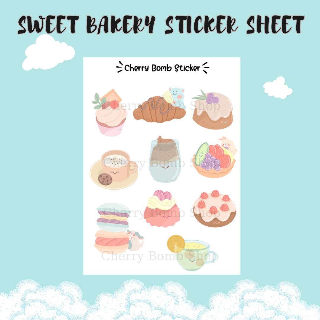 Cute Printable Sticker Sheet Bundle Planner Sticker Sheet Sticker Sheet ...