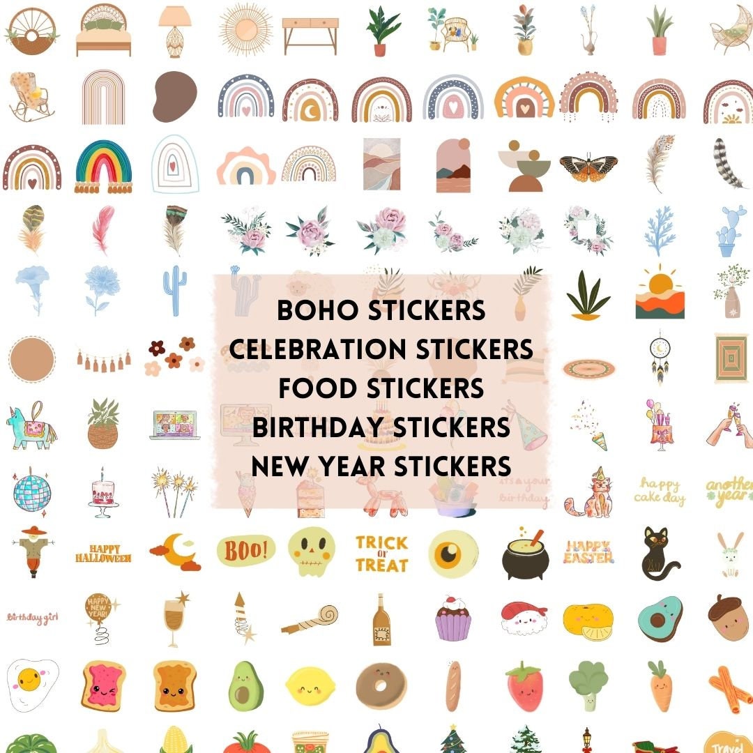 Mega Digital Planner Digital Stickers 999 Stickers, Goodnotes Files ...