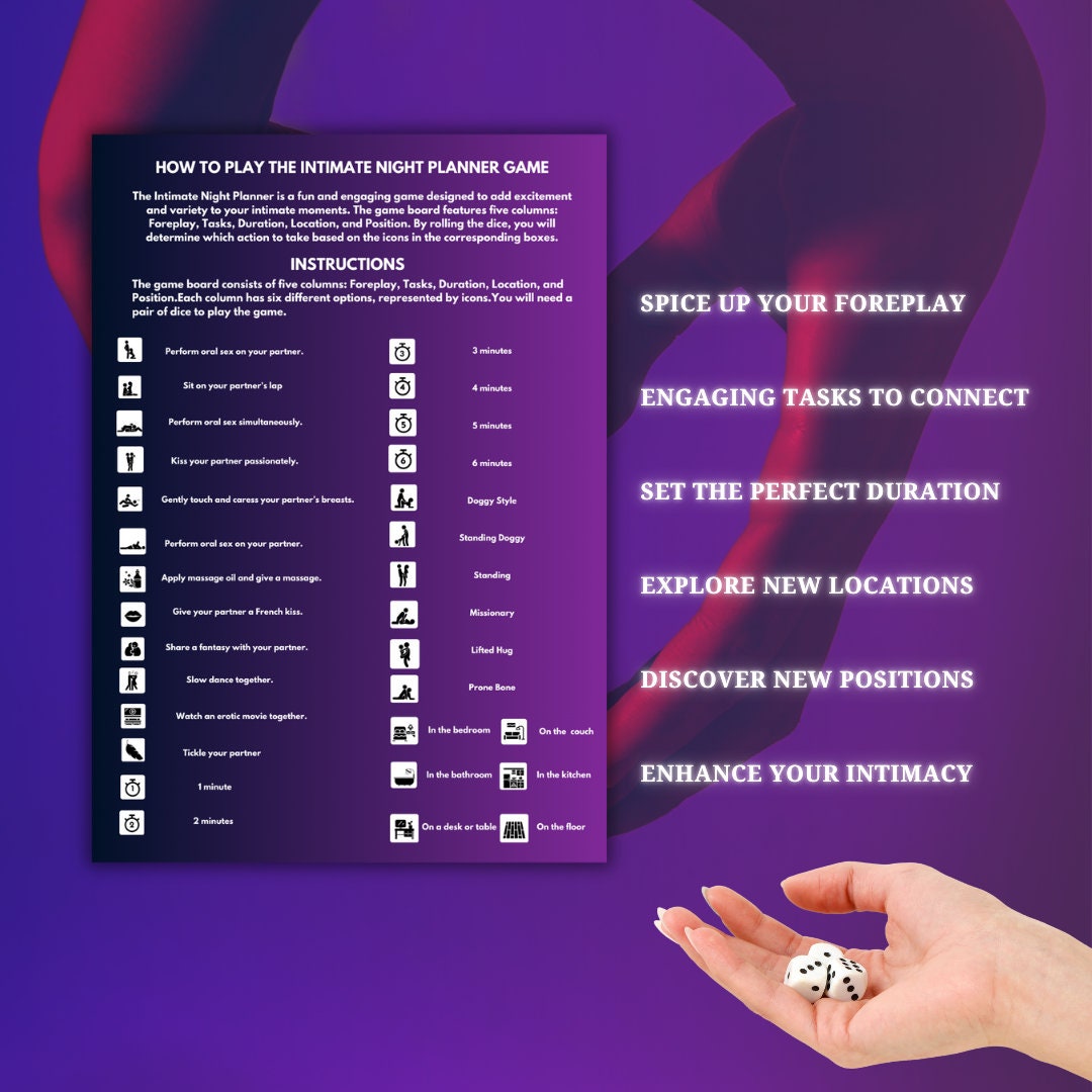 Romantic Night Planner Couples Game Printable Fun Date Night Activities ...