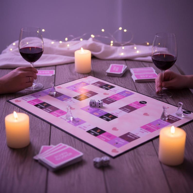 Couple Board Game | Printable Board Game | Couple Drink Game | Date ...