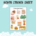 Cute Printable Sticker Sheet Bundle Planner Sticker Sheet Sticker Sheet ...