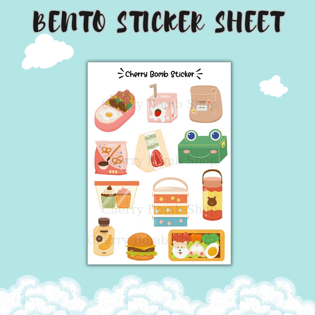 Cute Printable Sticker Sheet Bundle Planner Sticker Sheet Sticker Sheet ...