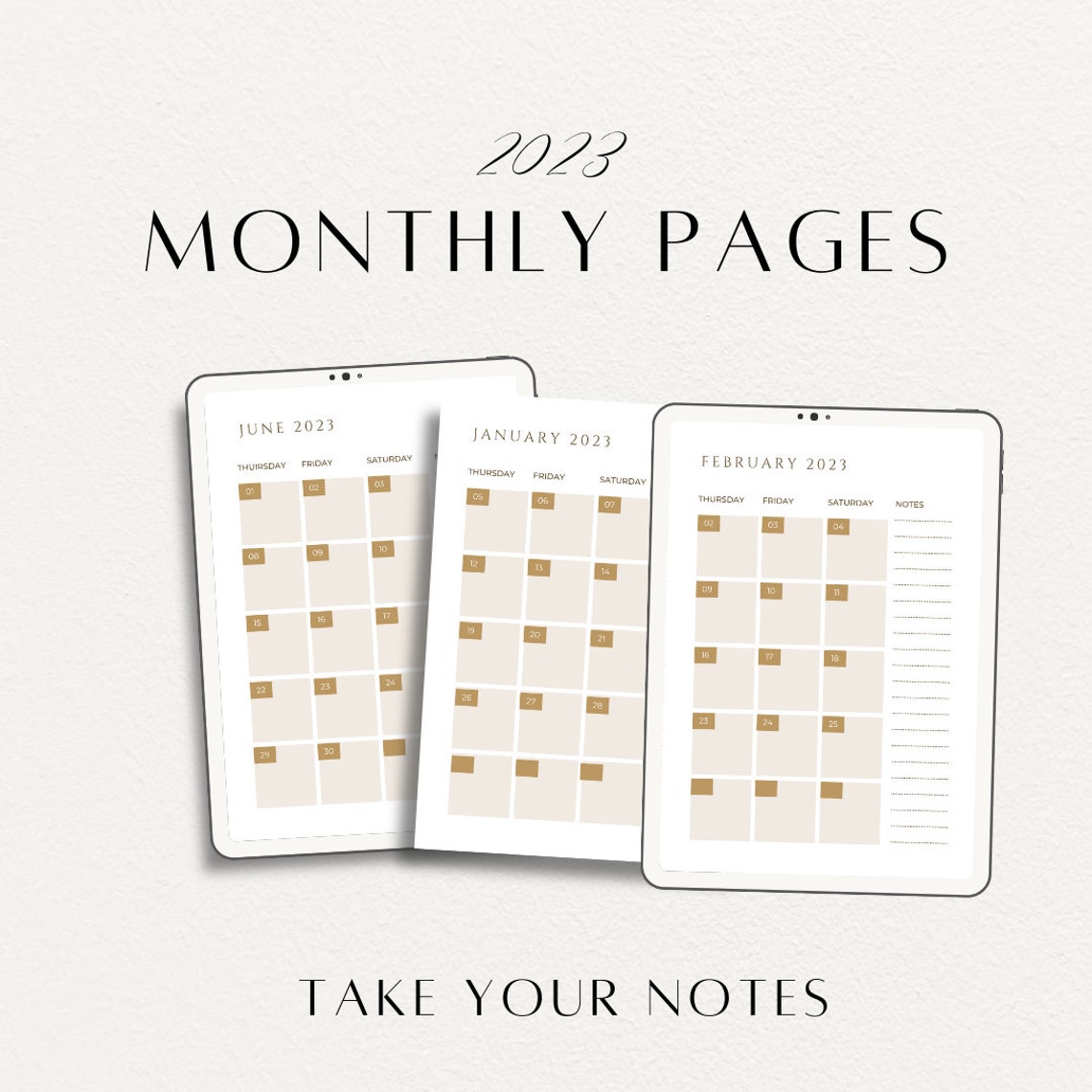 2023 Digital Planner Digital Planning Goodnotes Planner - Etsy
