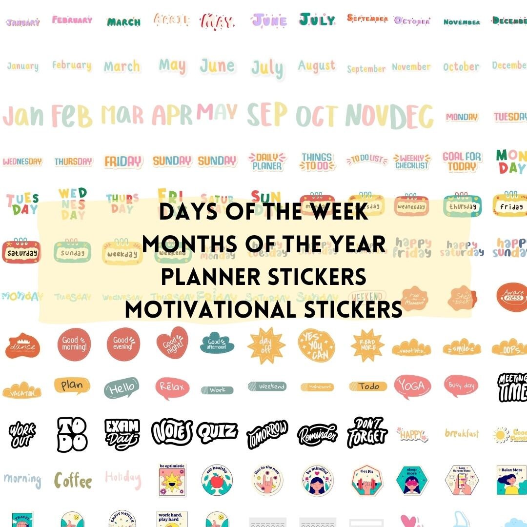 Mega Digital Planner Digital Stickers 999 Stickers, Goodnotes Files ...