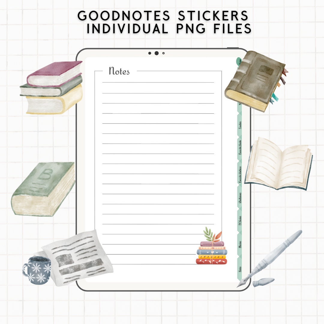 Digital Reading Journal Digital Reading Planner Reading - Etsy