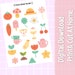 Cute Printable Sticker Sheet Bundle | Planner Sticker Sheet | Sticker ...