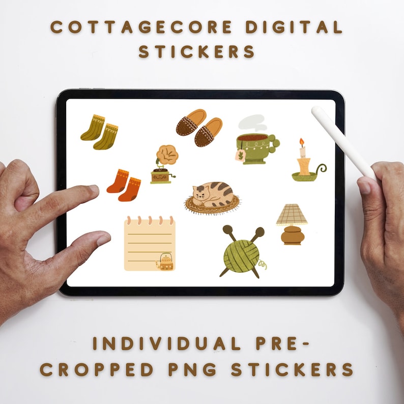 Cottagecore DIGITAL & PRINTABLE STICKERS | Cottagecore Aesthetic ...