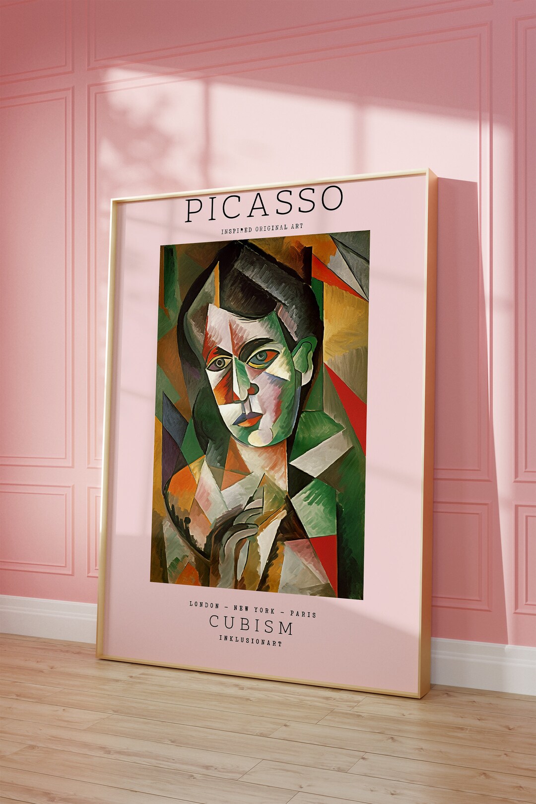 Picasso Style Portraits Bold Colours Wall Art Digital Download Art ...