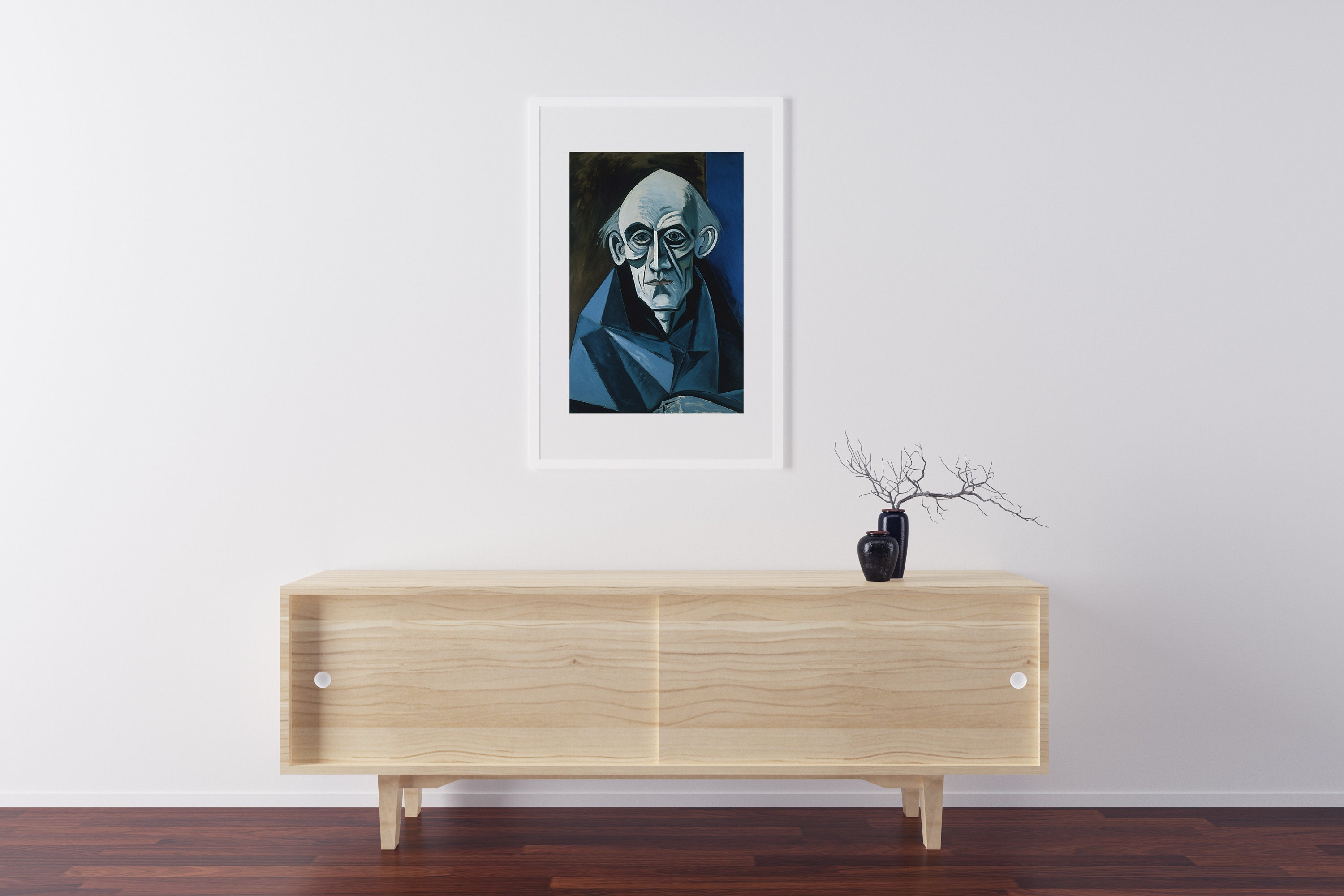 Picasso Style Portraits Bold Colours Wall Art Digital Download Art ...