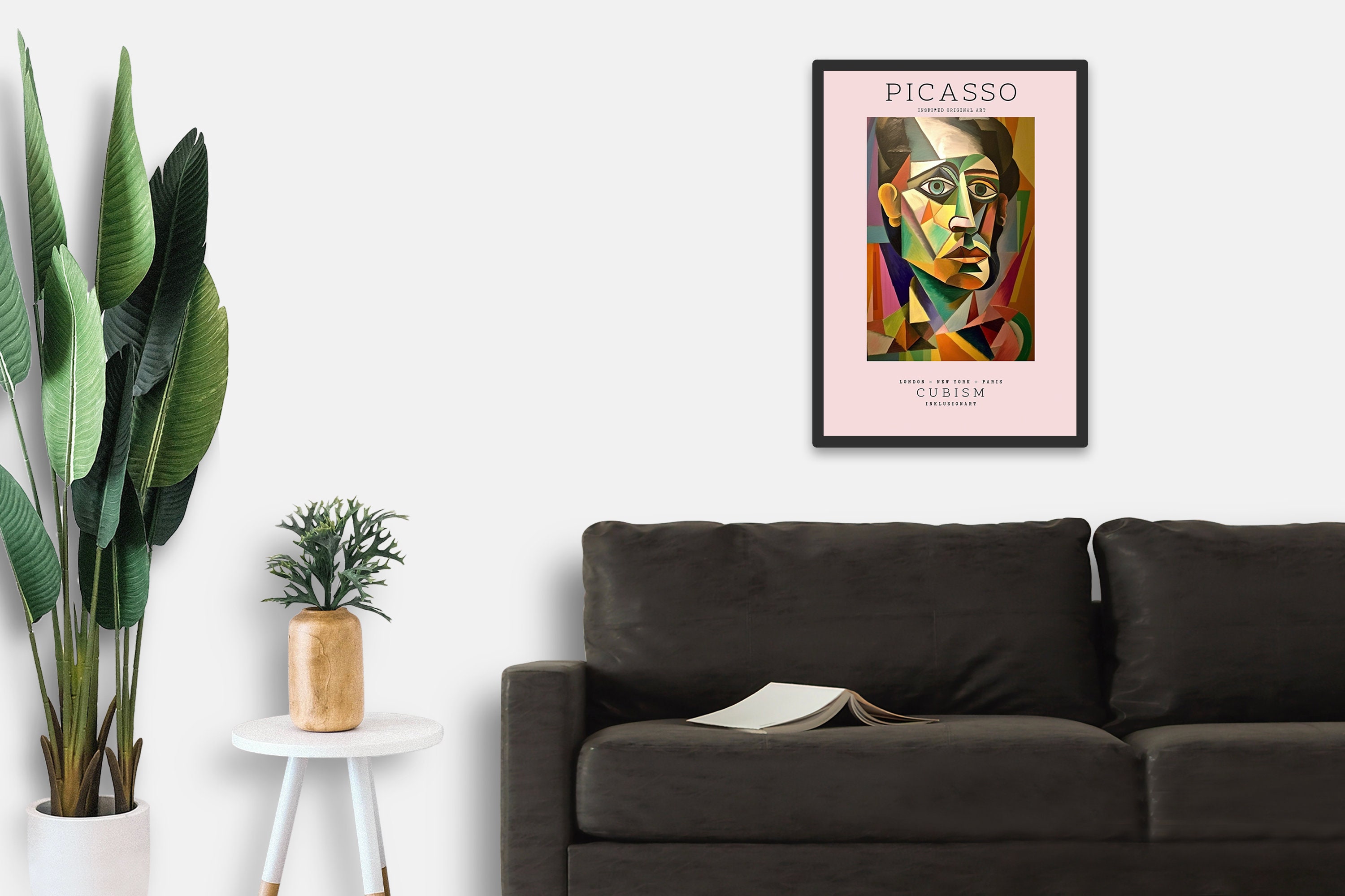 Picasso Style Portraits Bold Colours Wall Art Digital Download Art ...