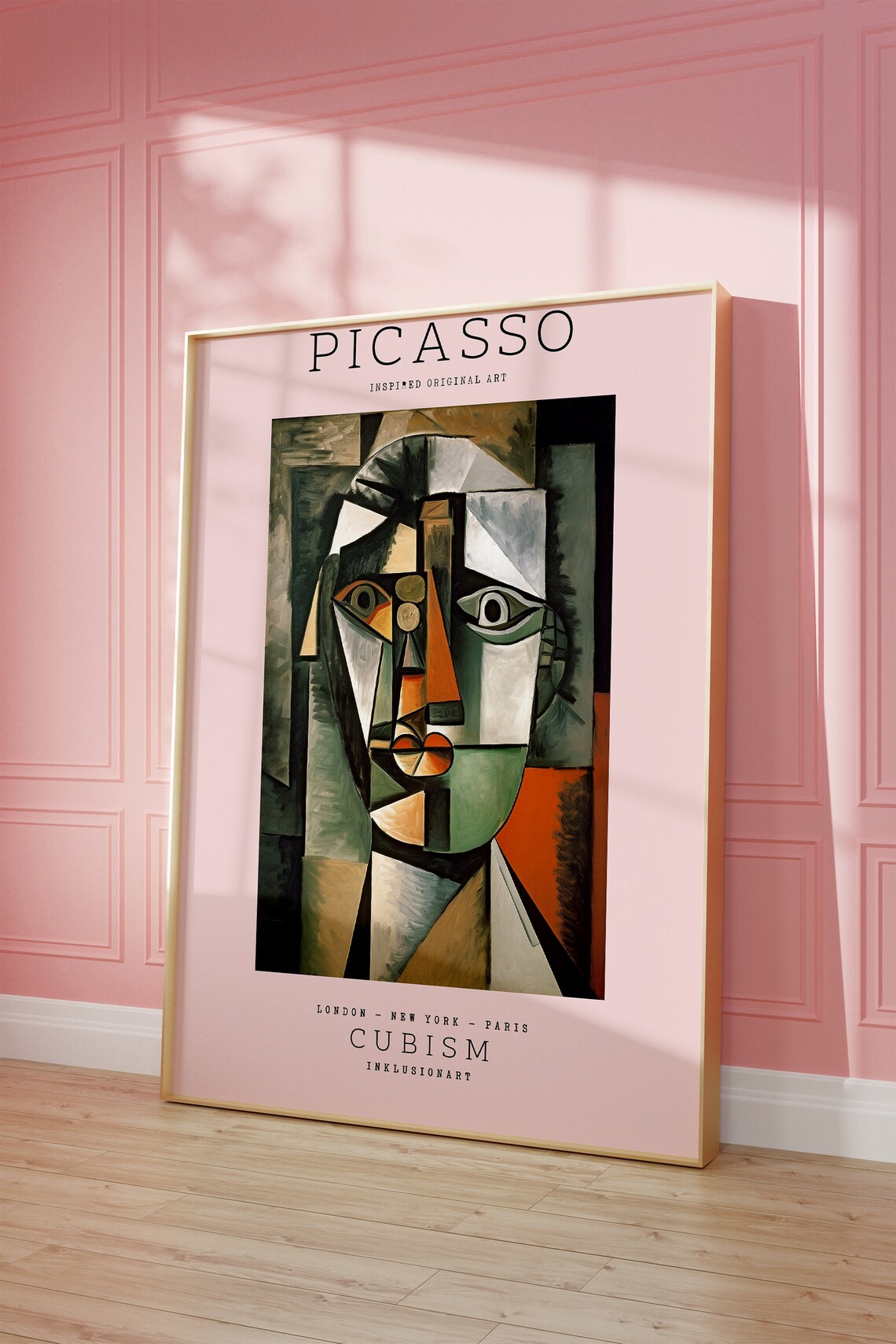 Picasso Style Portraits Bold Colours Wall Art Digital Download Art ...