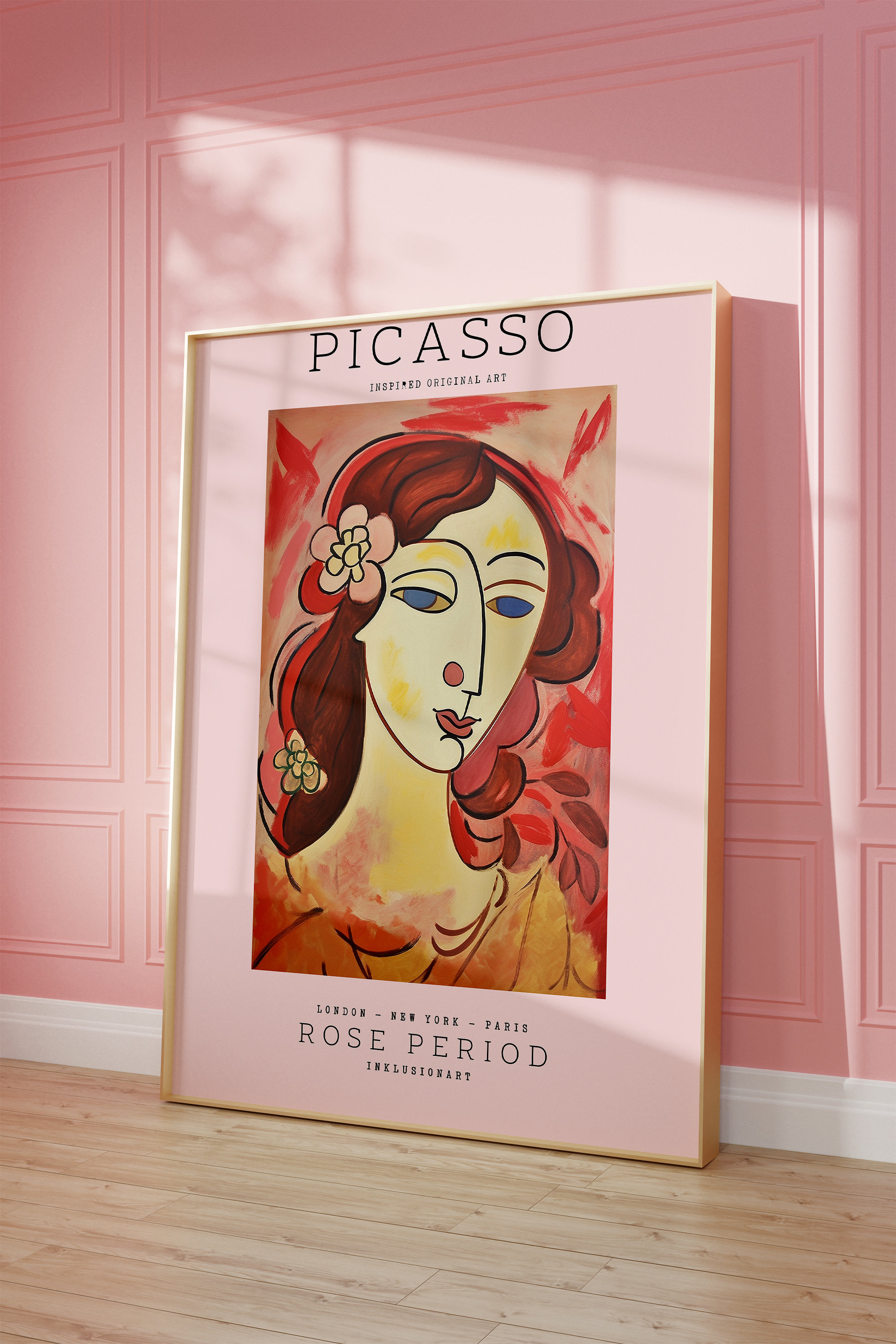Picasso Style Abstract Art - Digital Download Wall Art - Rose Period ...