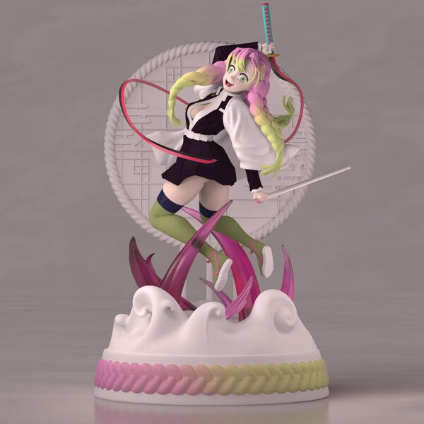 Mitsuri 3d Model - Etsy